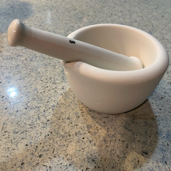 Kitchen | Mortar And Pestle Non Glazed Ceramic | Poshmark